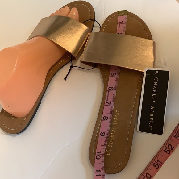 Charles Albert | Shoes | Charles Albert Rose Gold Flats Sandals | Poshmark